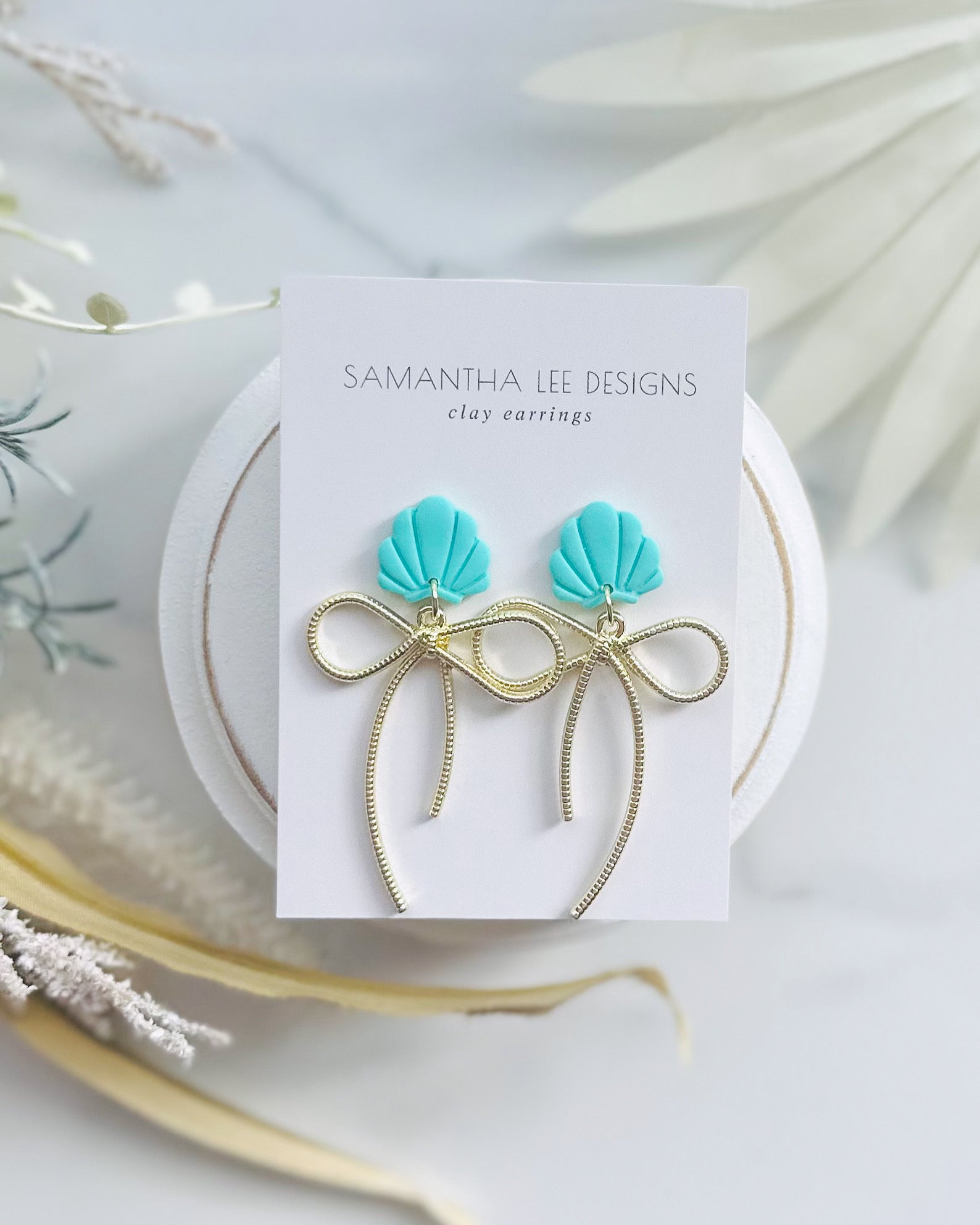 Fiji Bows – Samantha Lee Designs LLC. • Clay Earrings